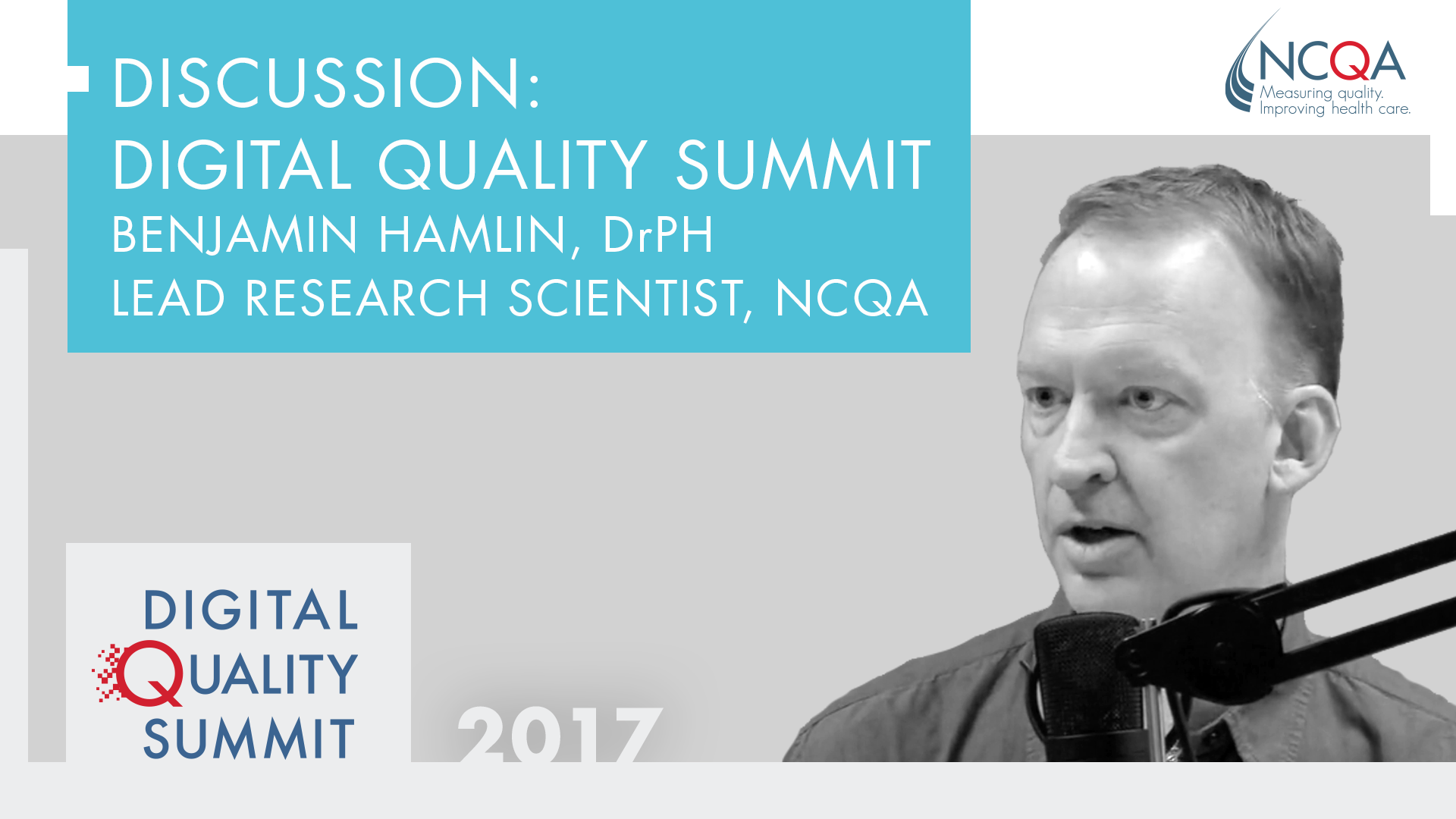 NCQA's Benjamin Hamlin Discusses Digital Quality Measures - NCQA