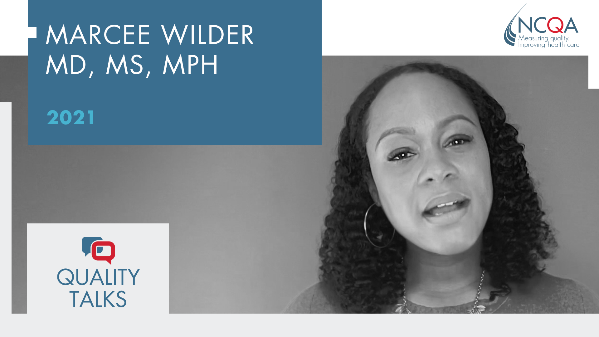 Quality Talks 2021: Dr. Marcee Wilder & the Fight against Structural ...