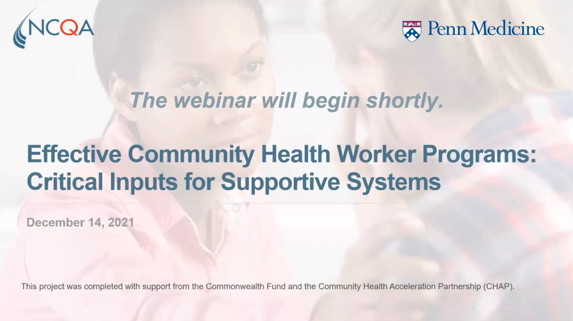 Effective Community Health Worker Programs: Critical Inputs for ...